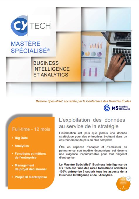 Demande de brochures Mastères Spécialisés - CY Tech